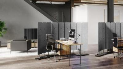 China 9mm 15mm Acoustic Office Dividers Polyester Acoustic Panel Divider for sale