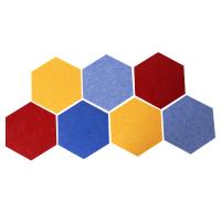 China Factory Supply Hexagon Sound Absorbing Polyester Fiber Acoustic Wall Panels for sale
