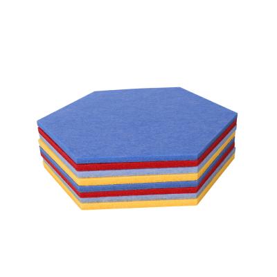 China Self-adhesive Soundproof Wall Panels, Hexagon Sound Absorbing Panel for Bedroom, Game Room, Home Studio for sale