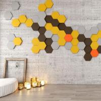 China Self Adhesive Hexagon Acoustic Panels Sound Absorption For House Decoration for sale