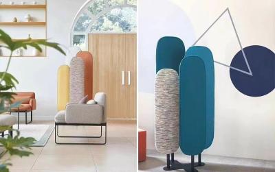 China Privacy Screen Freestanding Acoustic Office Dividers PET Acoustic Partition for sale