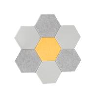 China A1 Fireproof Hexagonal Acoustic Wall Panels Polyester for sale