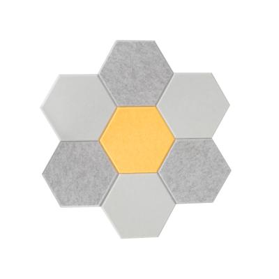 China A1 Fireproof Hexagonal Acoustic Wall Panels Polyester for sale