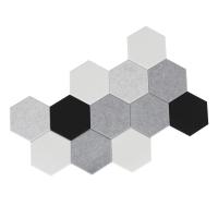 China Soundproof PET Acoustic Panels Hexagon Polyester 3mm 25mm for sale