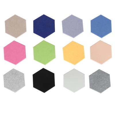 China Polyester Fiber Hexagonal Acoustic Panels 3800gsm 12mm for sale