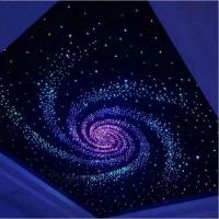 China Noise Reduction Polyester Ceiling Tiles Starry Sky Optic Star Ceiling Lighting for sale