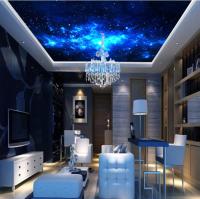 China Noise Reduction Polyester Ceiling Tiles Starry Sky Optic Star Ceiling Lighting for sale
