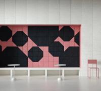 China Carved PET Recycle Acoustic Polyester Fiber Acoustic Panel For Wall Decoration for sale