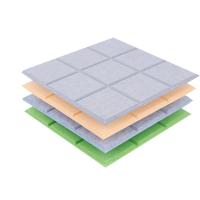 China Carved PET Recycle Acoustic Polyester Fiber Acoustic Panel For Wall Decoration for sale