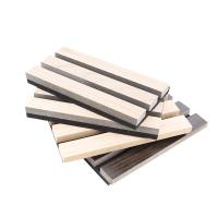 China Easy Installation PET Wood Acoustic Panels Acoustic Slat Wood Wall Panel for sale