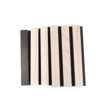 China Easy Installation PET Wood Acoustic Panels Acoustic Slat Wood Wall Panel for sale