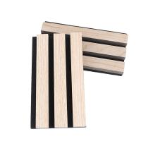 China Sound Proof Acoustic Slat Wood Wall Panel Polyester Wooden Acoustic Panels for sale
