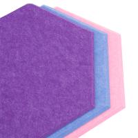 China 100% Polyester Fiber Hexagonal Acoustic Panels 8mm Efficient sound absorption for sale