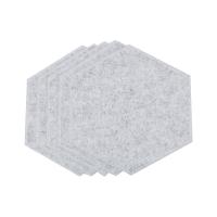 China Self Adhesive Sound Absorbing Hexagon Acoustic Wall Panels Polyester Acoustic Panels for sale