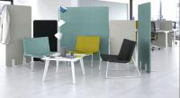 China Polyer Fiber Beautiful Removable Acoustic Office Dividers Space Room Acoustic Partition for sale