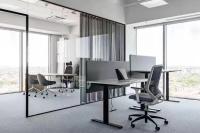 China Polyer Fiber Beautiful Removable Acoustic Office Dividers Space Room Acoustic Partition for sale