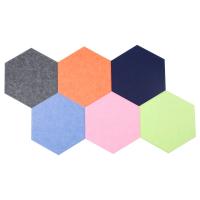 China Sound Absorbing Wall Hexagonal Acoustic Panels 130mmx150mm for sale