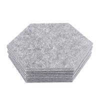 China High Density Sound Absorbing Panels Polyester Hexagon Acoustic Ceiling Panels for sale