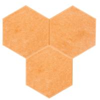 China Custom Sound Proofing Ceiling Panels Polyester Fiber Hexagon Acoustic Panels for sale