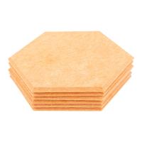 China Custom Sound Proofing Ceiling Panels Polyester Fiber Hexagon Acoustic Panels for sale