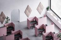 China Sound Absorption Polyester Fiber Acoustic Office Space Divider 9mm 12mm for sale