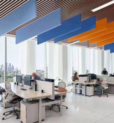 China Noise Reduce Rectangular Sound Absorbing Insulation Panels Eco Acoustic Panel for sale