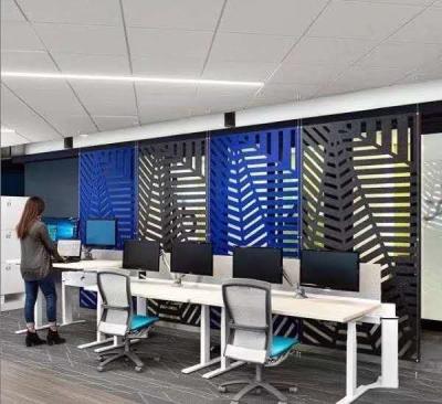 China Flame Retardant Acoustic Office Dividers Pet Felt Polyester 1220mmx2440mm for sale