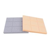 China Slotted Nine Grid Combination Color Polyester Fiber Sound Absorbing Board Wall for sale