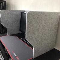 China Office School Desk Foldable Polyester Fiber Acoustic Panel Dividers 3mm 25mm for sale