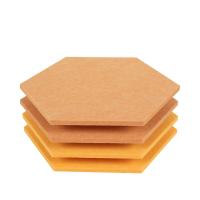 China Hexagon Acoustic Panels High Density Soundproof Absorption Panel Acoustic Solution for sale