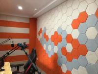 China Hexagon Acoustic Panels High Density Soundproof Absorption Panel Acoustic Solution for sale
