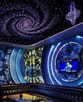 China Starry Sky Polyester Ceiling Tiles Decorative Cinema Room 600mmx600mm for sale
