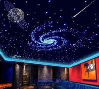 China Starry Sky Polyester Ceiling Tiles Decorative Cinema Room 600mmx600mm for sale