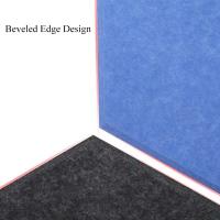 China 9mm 12mm Polyester fiber felt Hexagonal Acoustic Panels Sound Absorption for sale