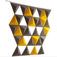 China 3D Pet Acoustic Room Divider Space Sound Absorbing Decorative Partition for sale