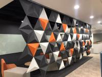 China 3D Pet Acoustic Room Divider Space Sound Absorbing Decorative Partition for sale