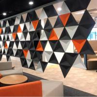 China 3D Pet Acoustic Room Divider Space Sound Absorbing Decorative Partition for sale