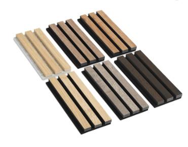 China Laminate Natural Oak Wood Slat Acoustic Panel 21mm Thickness for sale