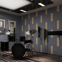 China 1900gsm Fireproof Acoustic Panels Pet Wall Ceiling Acoustic Board 1220x2420mm for sale