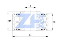 China Excavator Bearing 205NTT-625 Deep Groove Ball Bearing 52x27.6x15.9 mm for sale