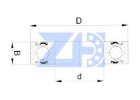 China Deep Groove Ball Bearing P204RR6 0.7505 Inch Bore Lawn Mower Spindle Agricultural Bearing for sale