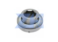 China SB 207-18 HEX Pillow Block Insert Ball Bearing 1 in Hex Bore 2.44 in OD Thick Walled Outer Ring for sale