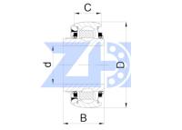 China SL 308 MR 3L Insert Ball Bearing Chrome Steel GCR15 28mm Outer Ring Width 42.9mm Inner Ring Width for sale