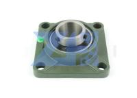China UCF208 Square Flanged Ball Bearing Unit 40mm Bore Cast Iron Housing Self-Aligning for sale