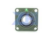 China UCF208 Square Flanged Ball Bearing Unit 40mm Bore Cast Iron Housing Self-Aligning for sale