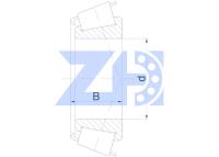 China Tapered Roller Bearing M88046 Single Row Track Roller Cam Followers for Excavator Mining for sale