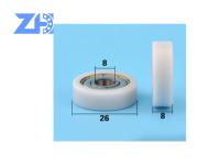China POM Plastic Coated Ball Bearing 608zz 8x50x12mm for Sliding Door and Window Roller Pulley for sale