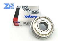 China Deep Groove Ball Bearing 6304ZNR 20x52x15 mm High Precision Low Noise for sale