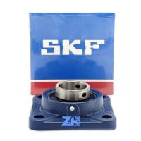 China FY 45 TF Square Flange Ball Bearing 45mm Bore Cast Iron Housing 54.2mm Width for sale