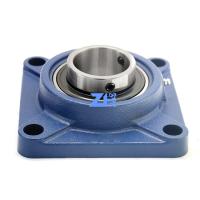 China FY55TF Square Flange Ball Bearing Cast Iron Housing ISO Standard 55mm Bore 162mm for sale